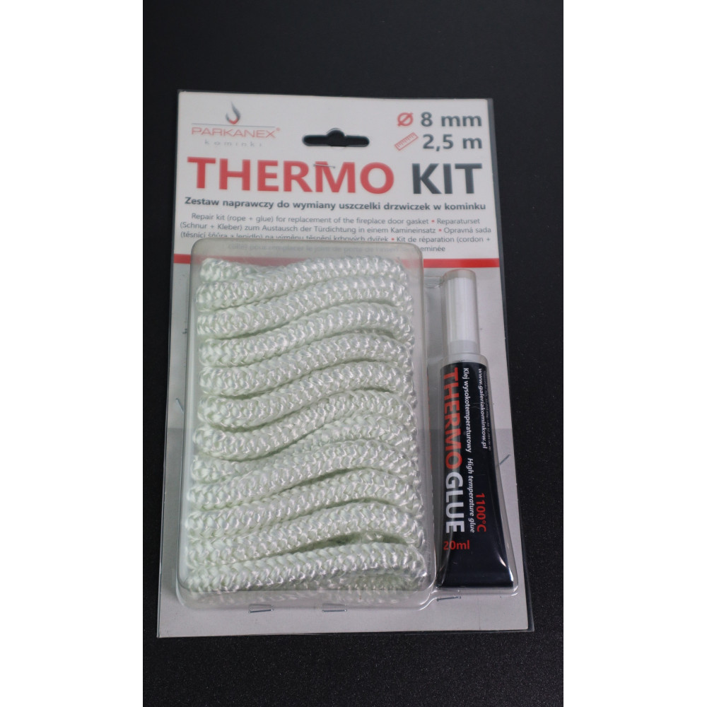 Комплект THERMO KIT: Ущільнювальний шнур Ø 8 мм та клей для ремонту ...